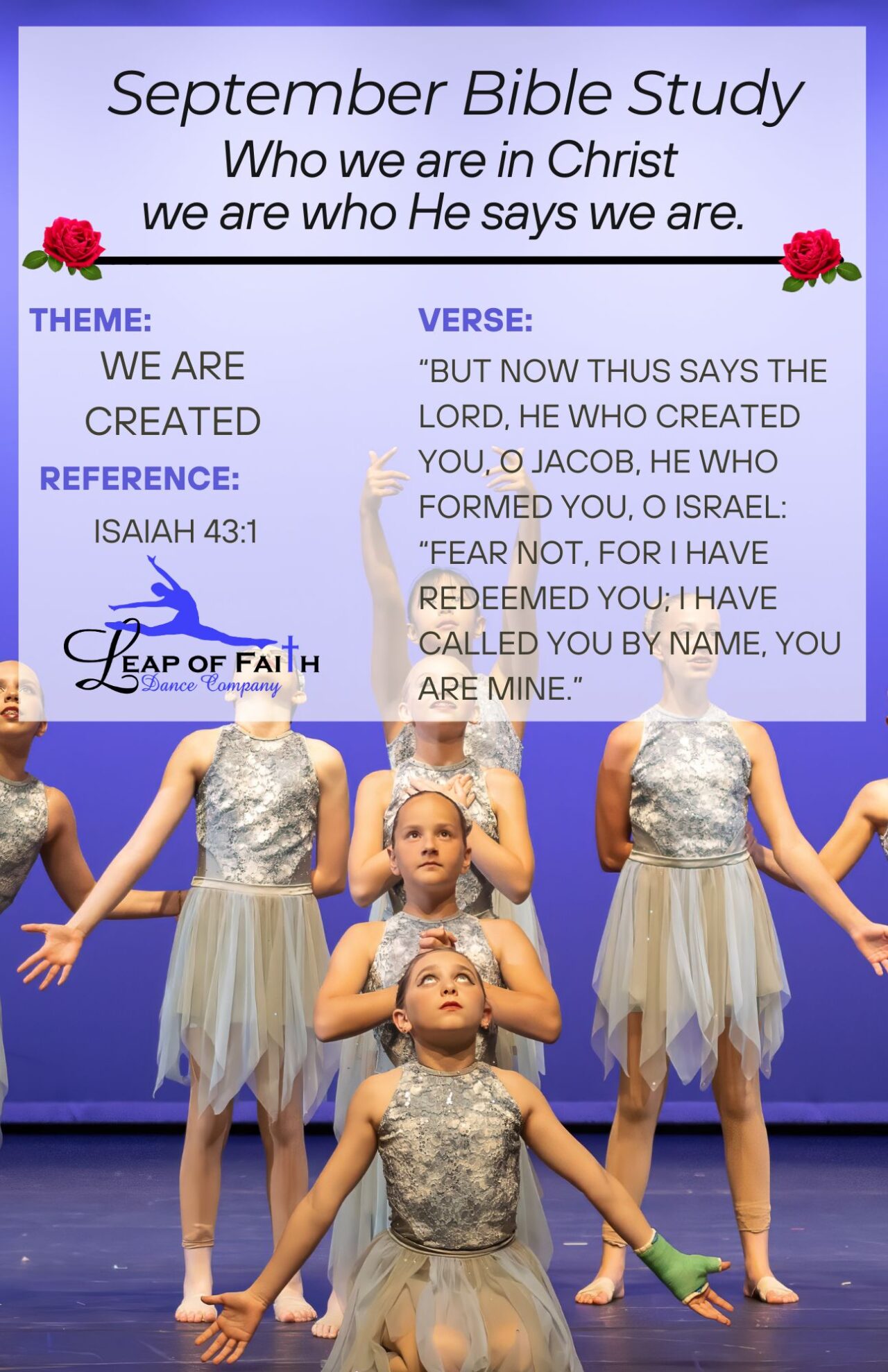 VERSE OF THE MONTH | Leap of Faith Dance Company